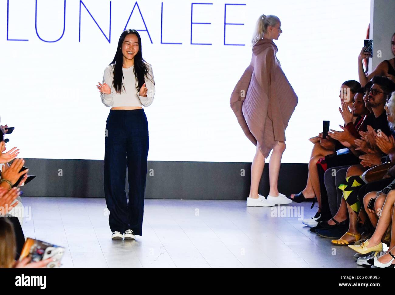 09/11/2022, New York City, New York Luna Lee on the runway Lunalee Spring 2023 collection, held ...