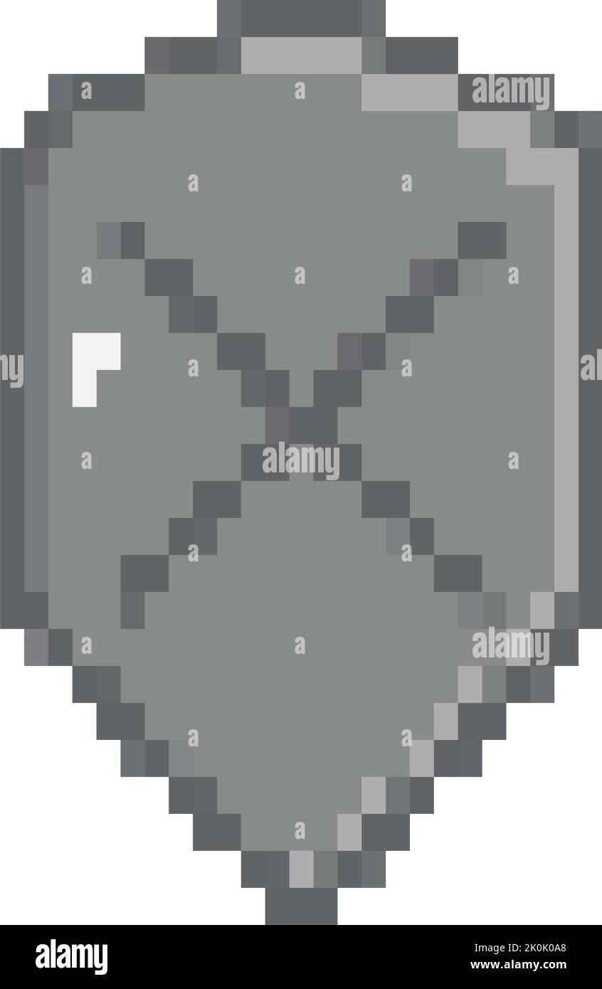 pixel shield icon Stock Vector Image & Art - Alamy