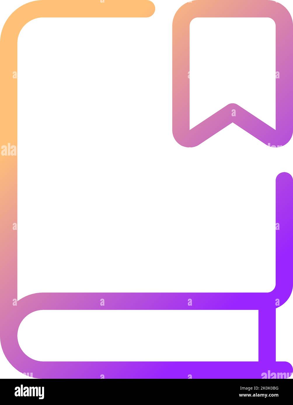 Saving book for future pixel perfect gradient linear ui icon Stock ...