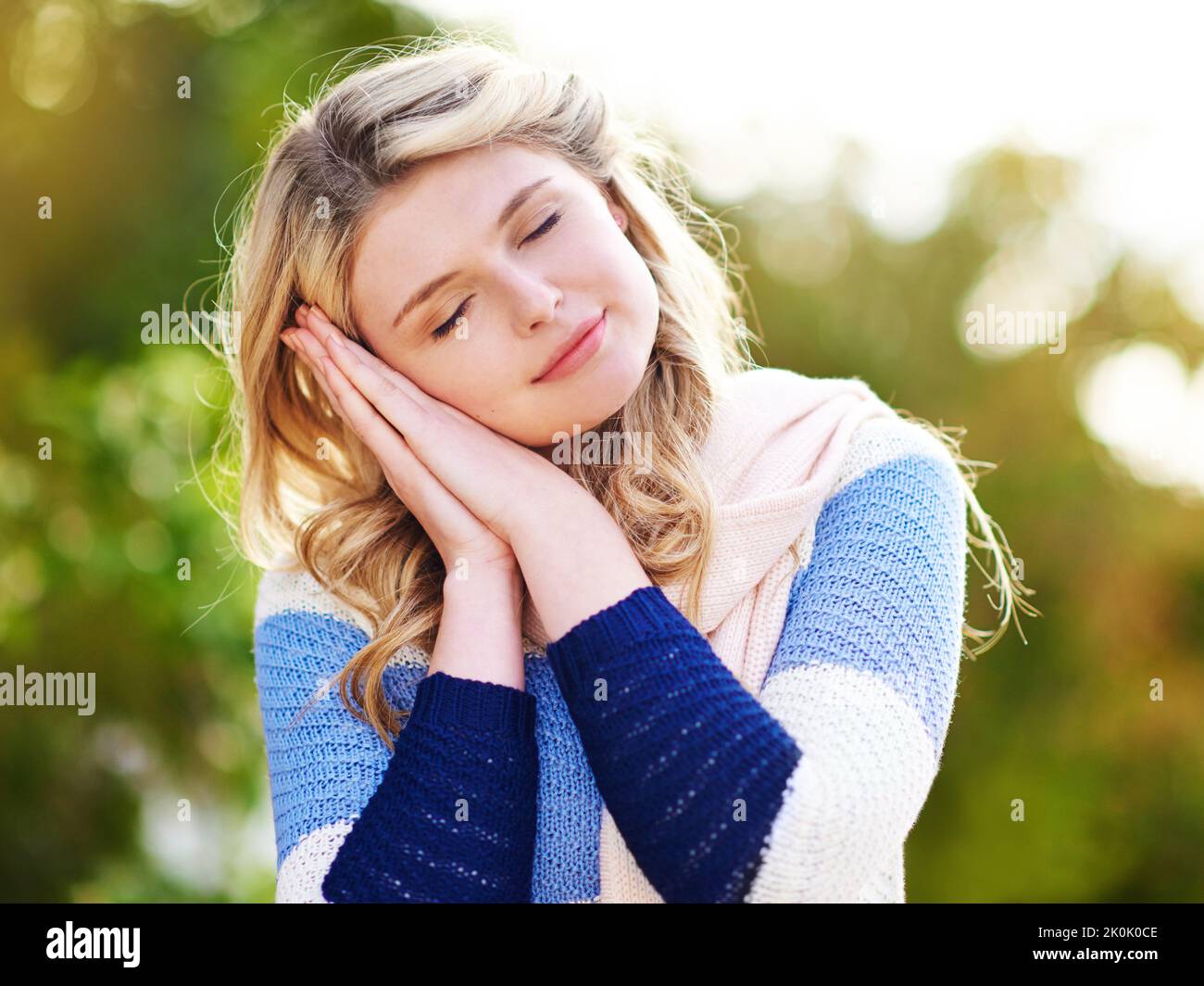 Sleeping gesture hi-res stock photography and images - Alamy