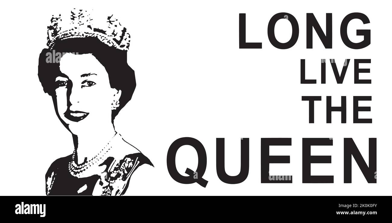 Queen drawing art Cut Out Stock Images & Pictures - Alamy