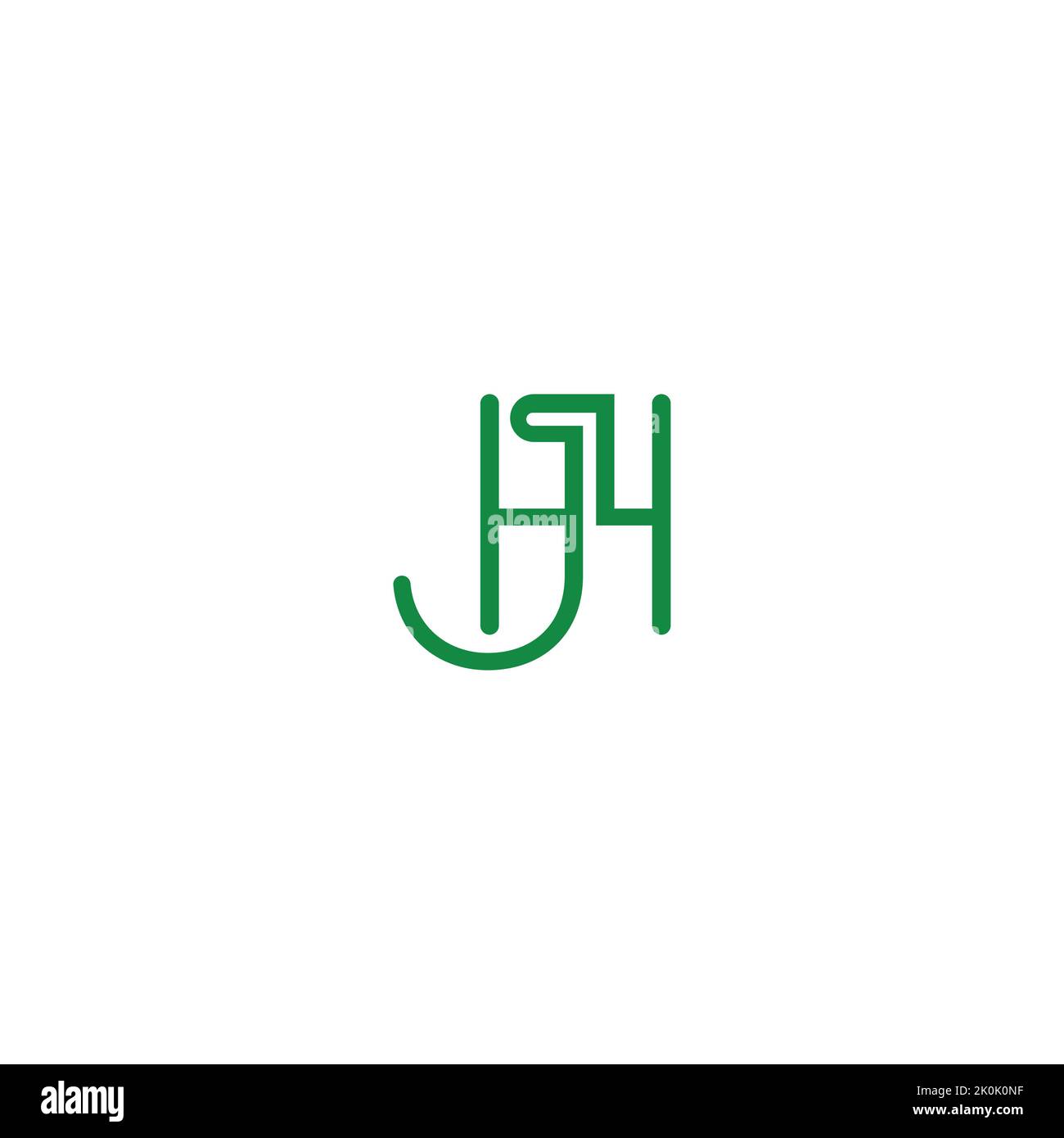 HJ, JH, H AND J Abstract initial monogram letter alphabet logo design ...