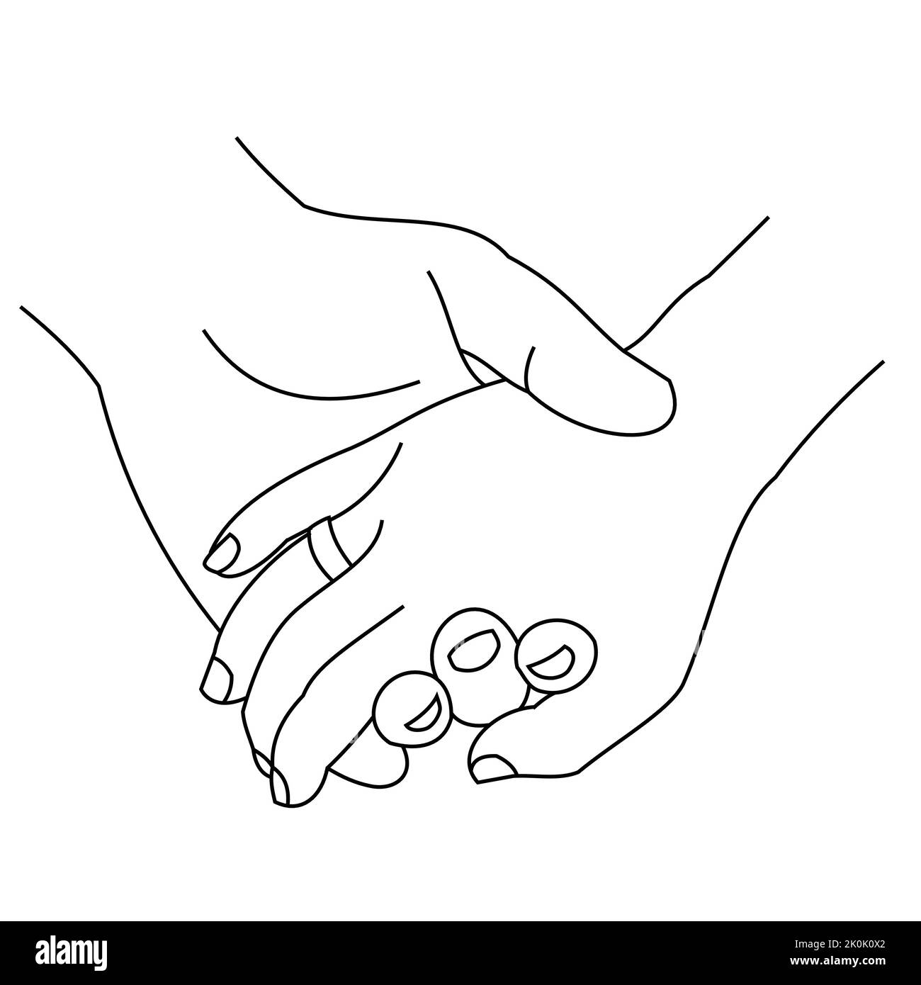 Hands holding other symbol Stock Vector Images - Alamy