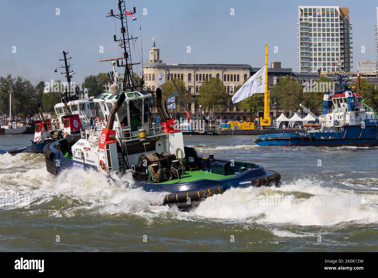 Tug boats in the harbor of Rotterdam, during the havendagen, Rotterdam ...