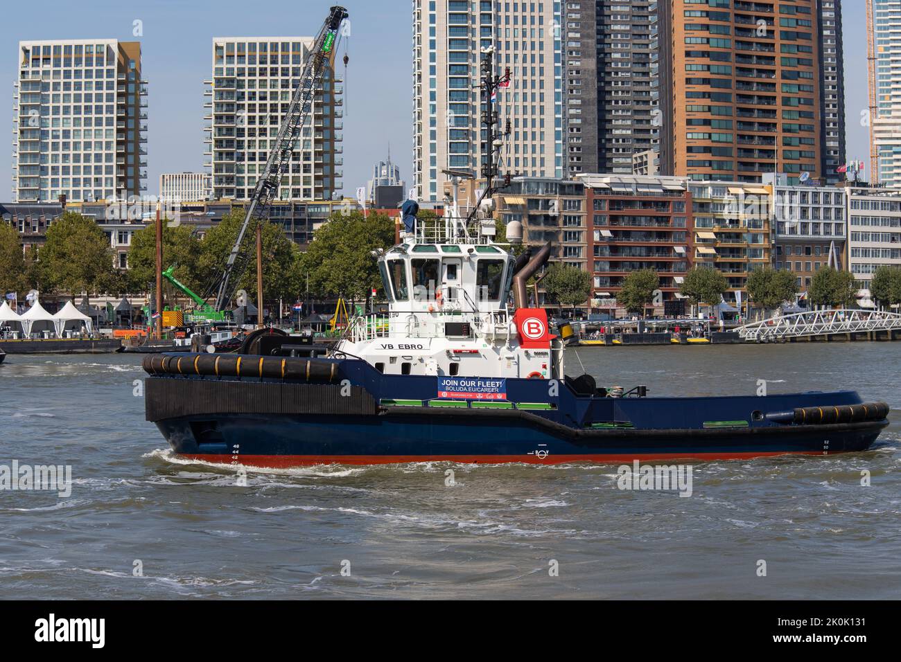 Tug boat VB Ebro in the harbor of Rotterdam, the Netherlands Stock ...