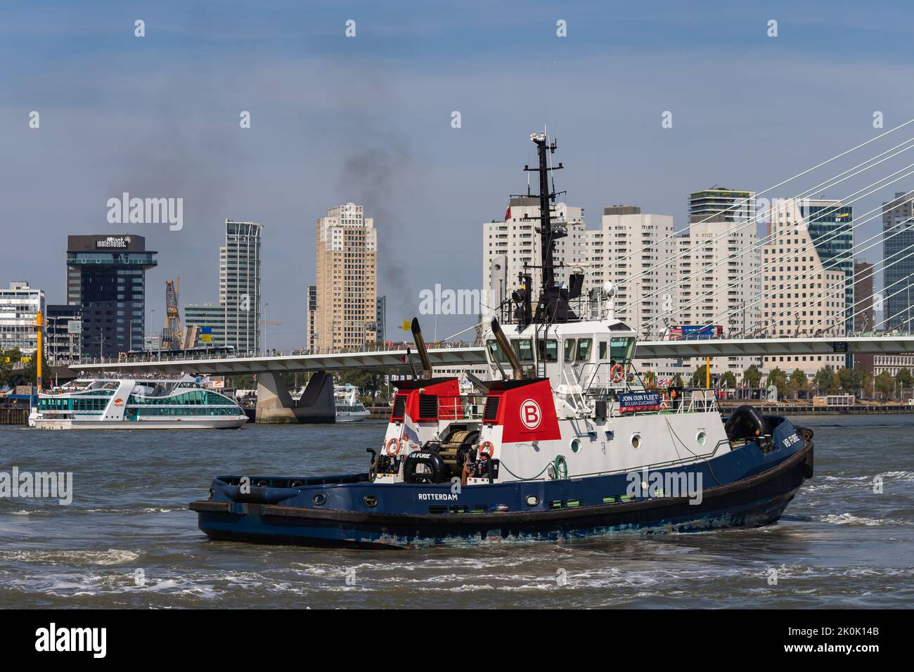 Tug boat the VB Furie in the harbor of Rotterdam, the Netherlands Stock ...