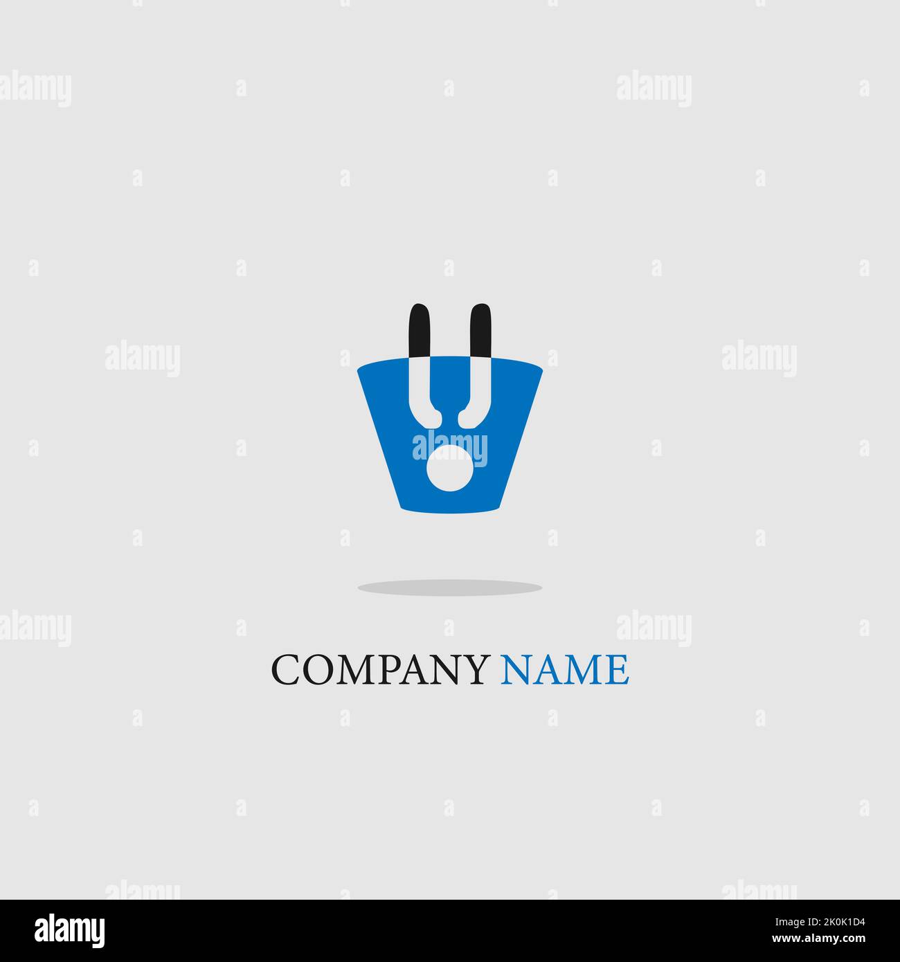A simple logo icon for insurance companies and retail stores Stock ...