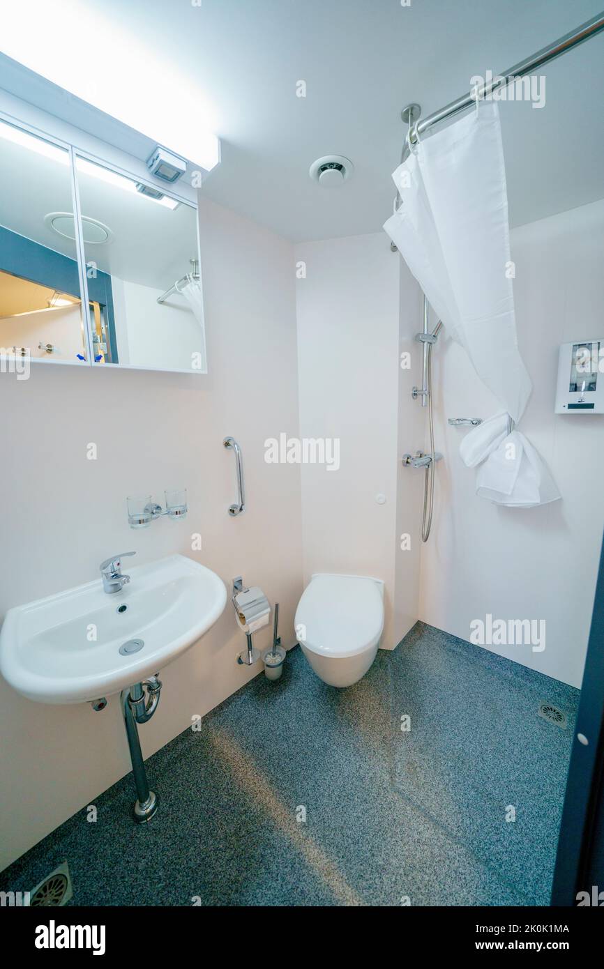 Oslo 20220912.A cabin on the Norwegian offshore wind ship "Edda Breeze ...