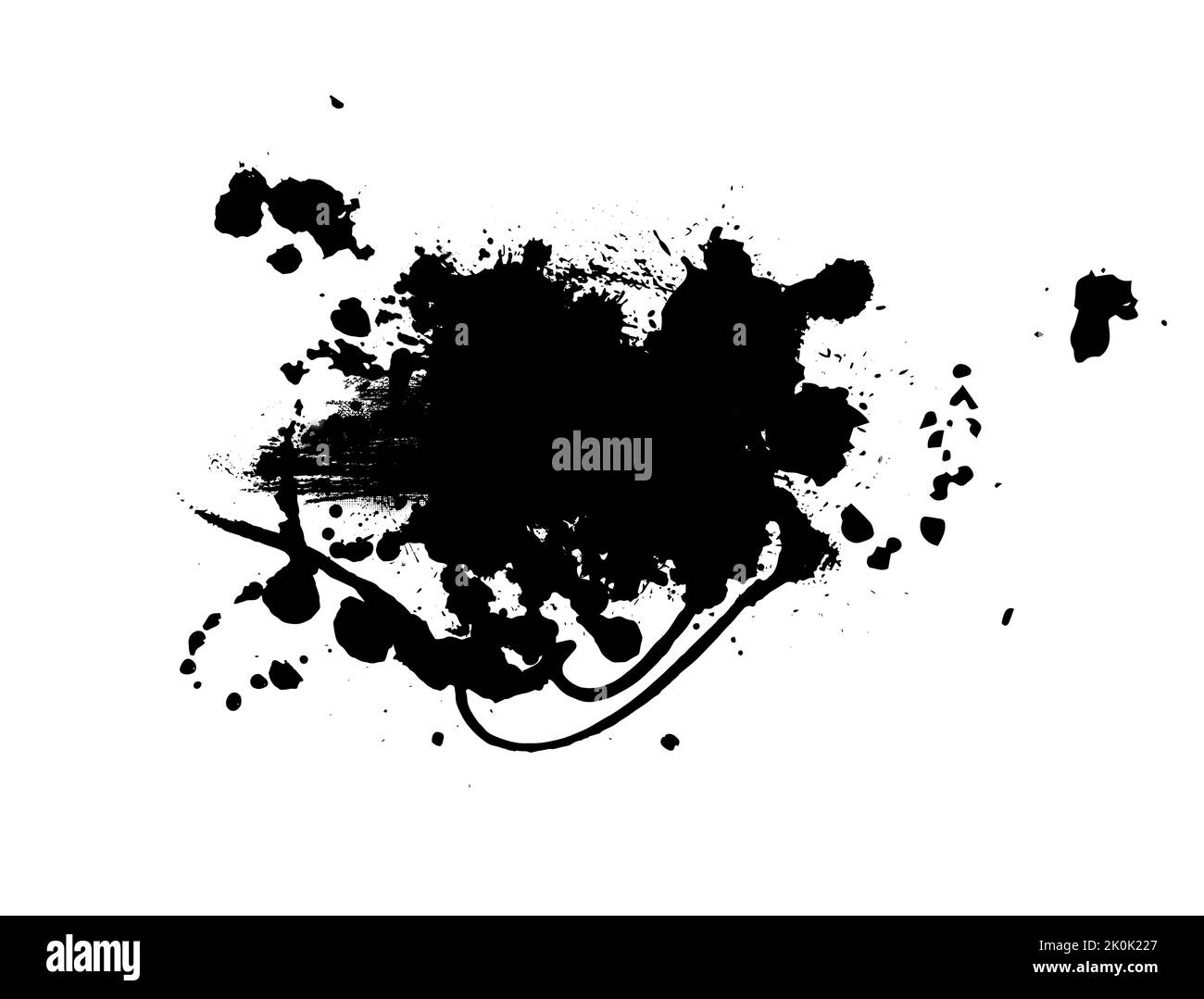Black blob object on White Background. Vector illustration Stock Vector ...