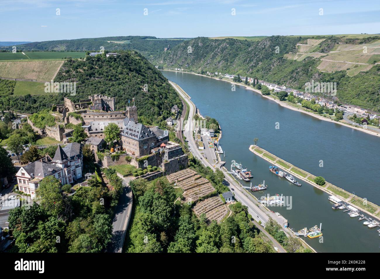 Rheinfels Castle, Burg Rheinfels, St Goar, Rhine Valley, Germany Stock ...