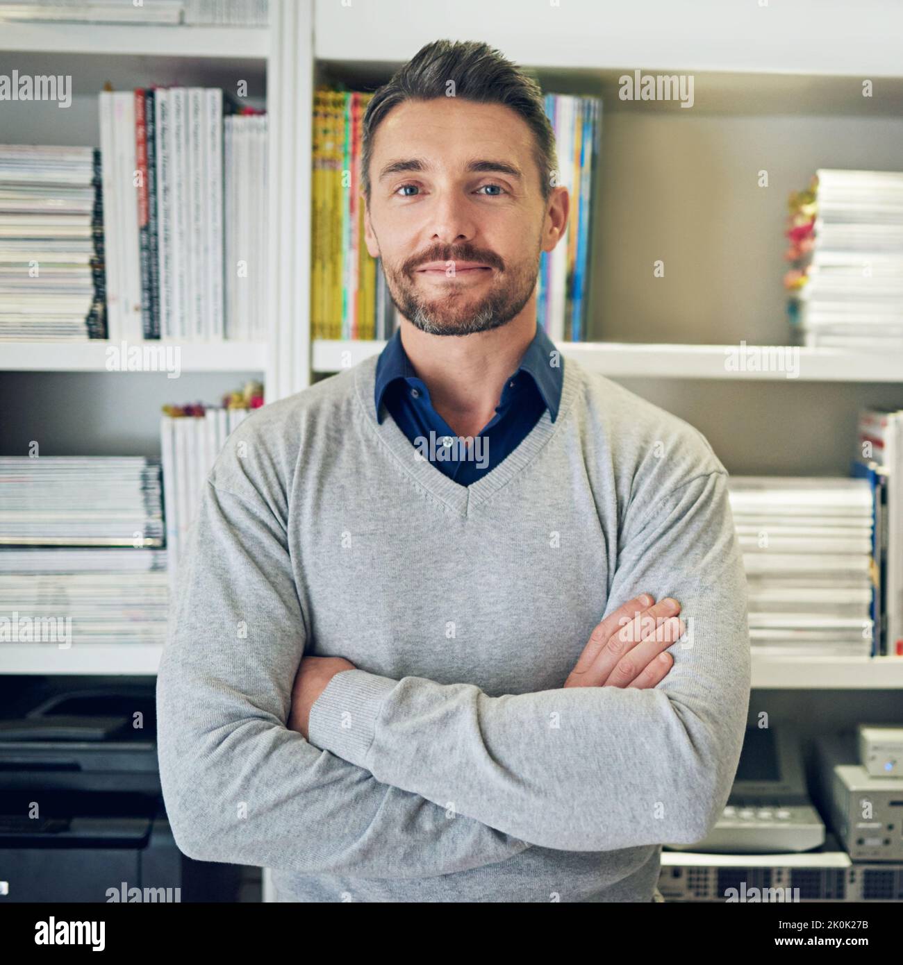 Im ready for this day. Cropped portrait of a man standing in his home ...