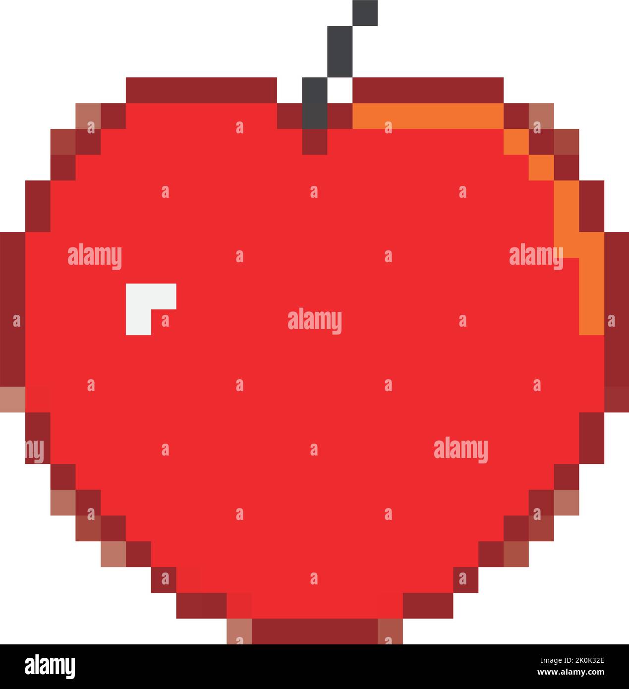 pixel apple icon Stock Vector Image & Art - Alamy