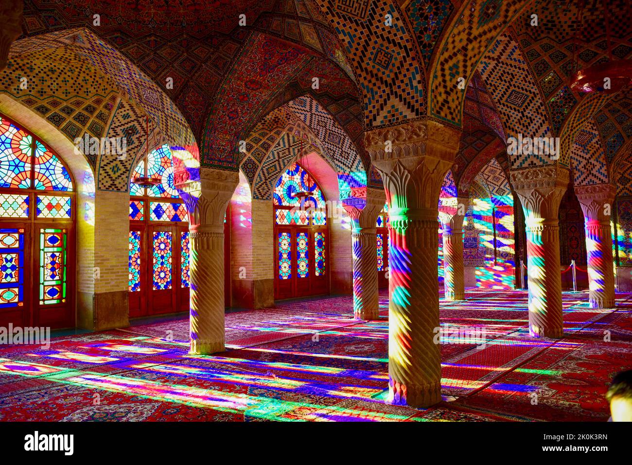 Nasir Ol Molk Mosque known also as Pink Mosque, in Shiraz, IranTrusculo ...