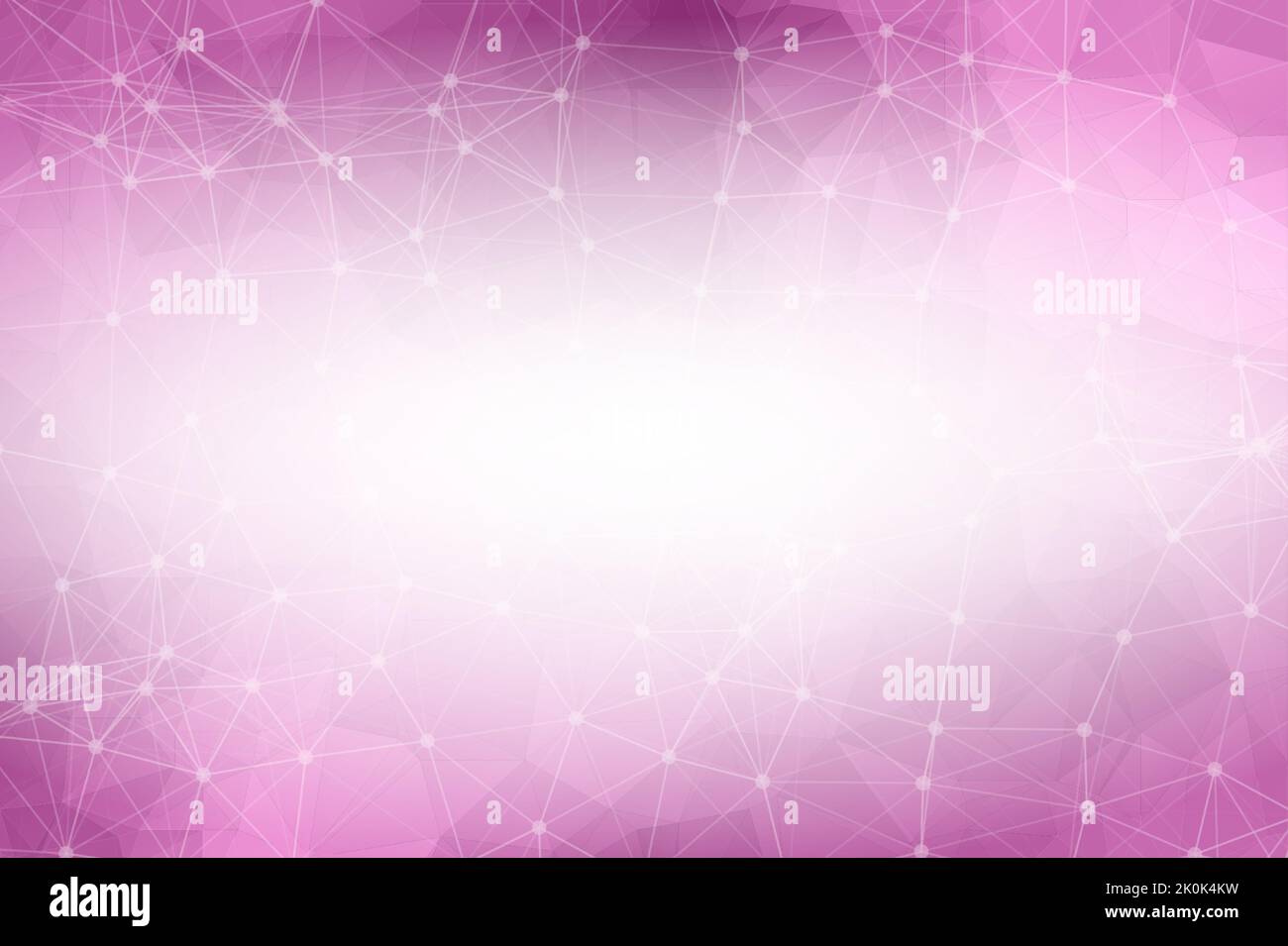 Abstract Dark Purple Polygonal Space Background With Connecting Dots And Lines Connection