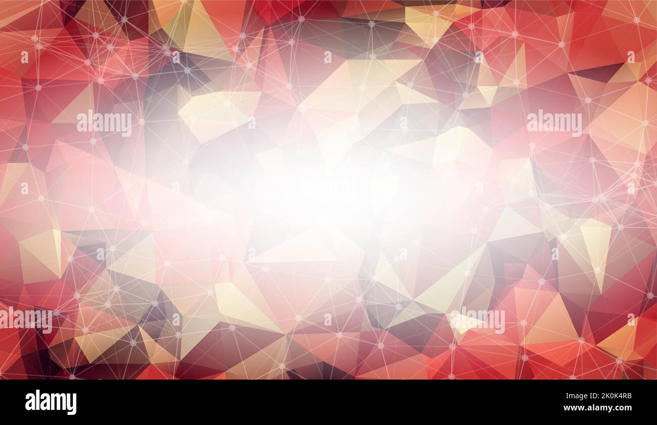 Abstract Dark red Polygonal Space Background with Connecting Dots and ... Abstract Dark red Polygonal Space Background with Connecting Dots and ...