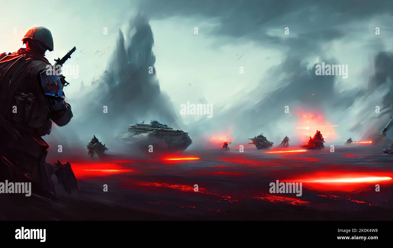 Tank firing art hi-res stock photography and images - Alamy