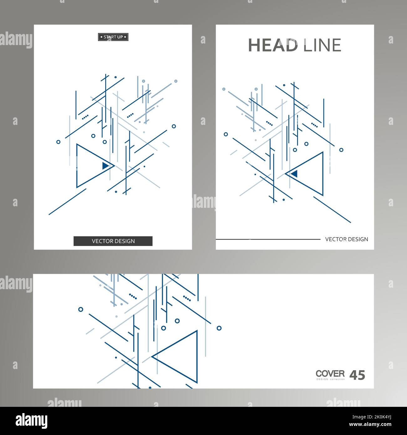 Modern abstract geometric background. Creative triangles style ...