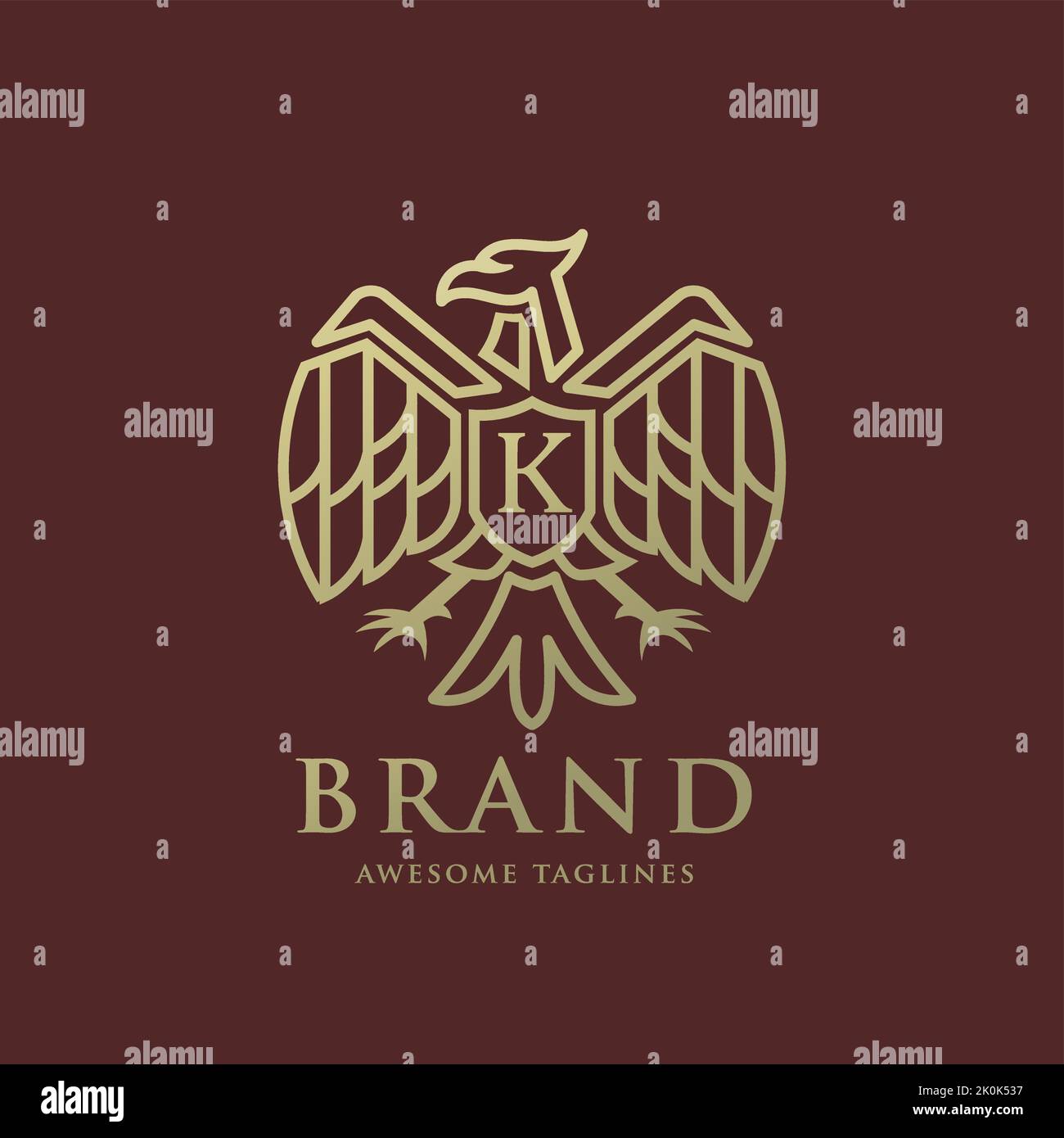 K eagle logo hi-res stock photography and images - Alamy