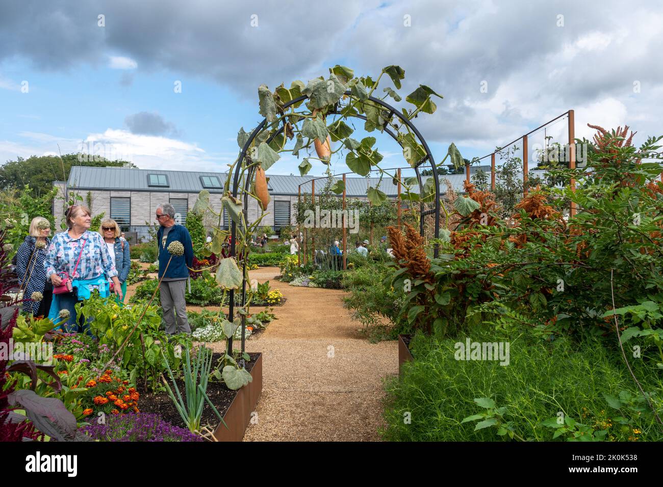 The World Food Garden at RHS Wisley Garden during September, with the ...
