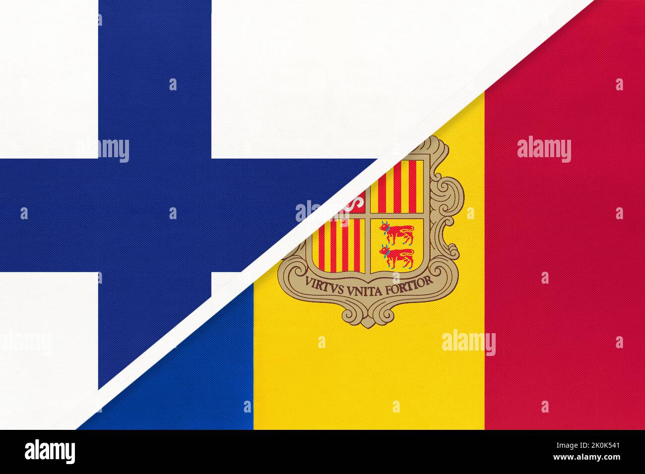 Finland and Andorra, symbol of country. Finnish vs Andorran national ...