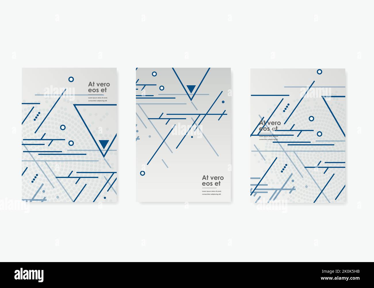 Abstract geometric covers design. Minimal shapes composition. Vector ...
