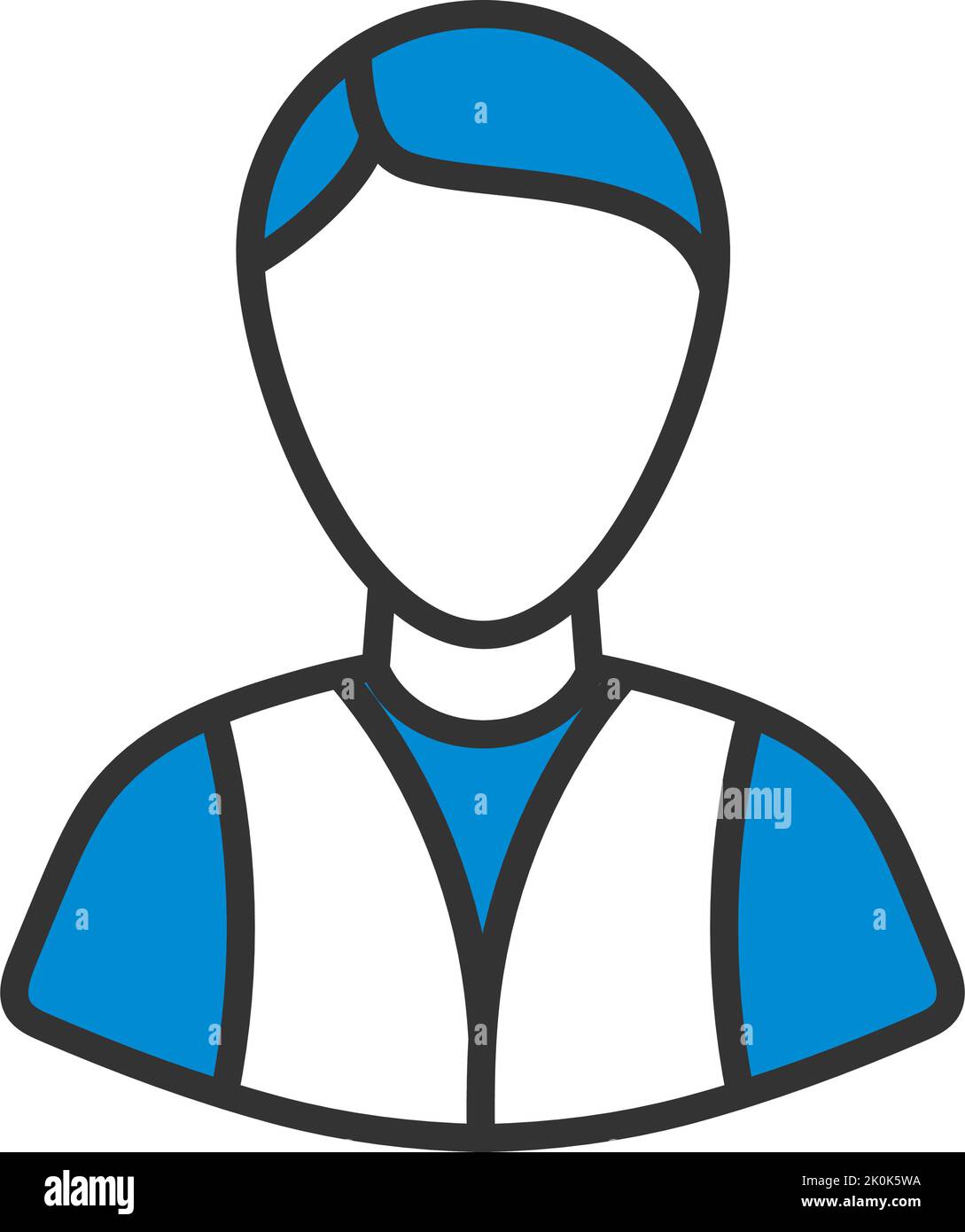 Icon Of Photographer. Editable Bold Outline With Color Fill Design ...