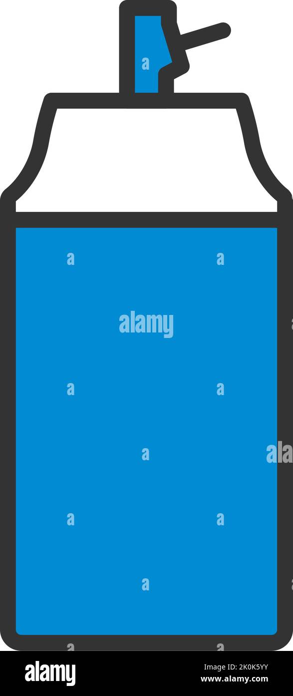 Paint Spray Icon. Editable Bold Outline With Color Fill Design. Vector ...