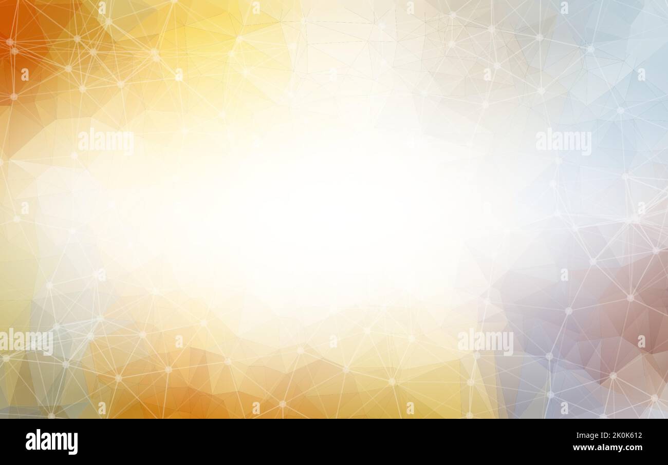 Abstract Colorful Polygonal Space Background With Connecting Dots And