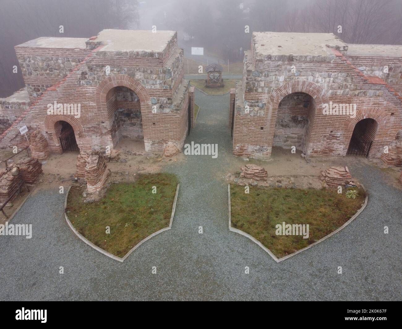 An aerial of the Roman Gates of Trajan in Bulgaria Stock Photo - Alamy