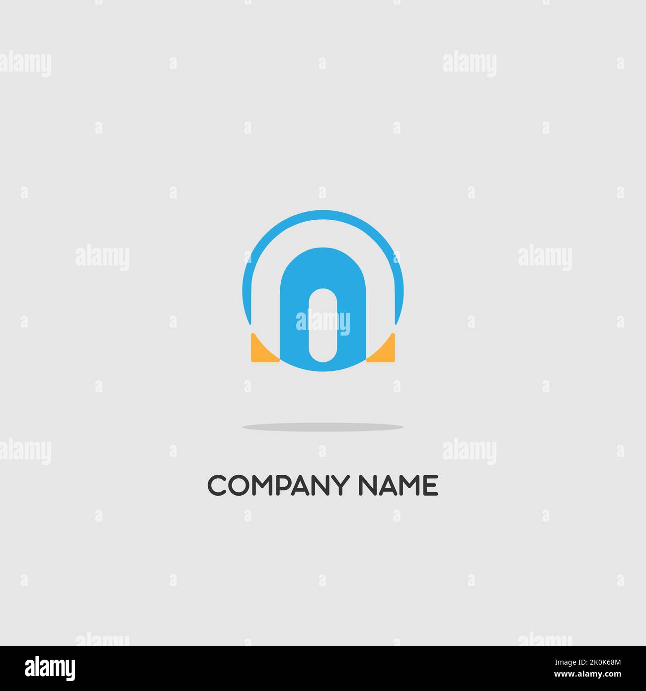 A simple logo icon in blue for insurance companies and retail stores ...