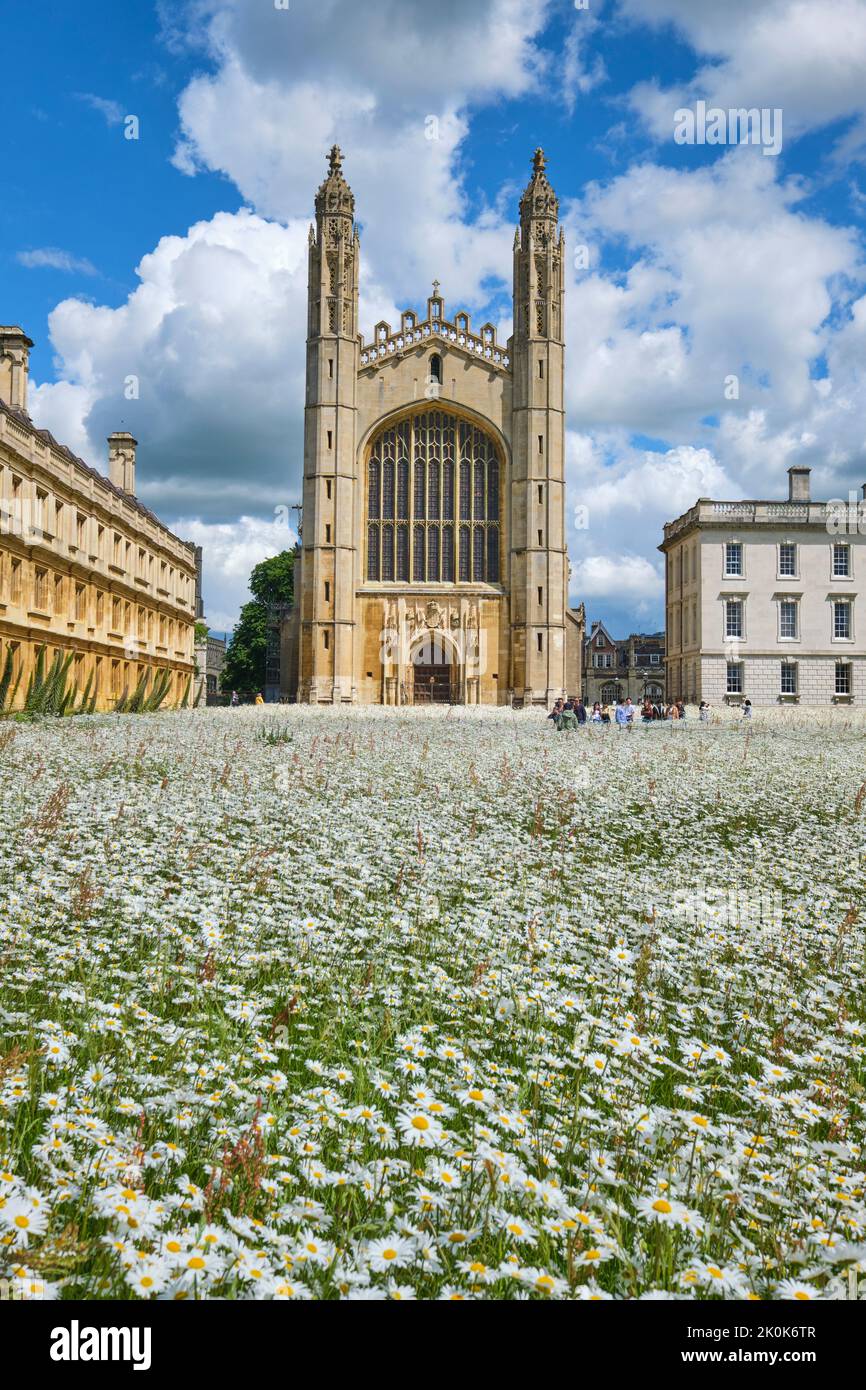 The tall, looming, front stone entrance of the Gothic style King's ...