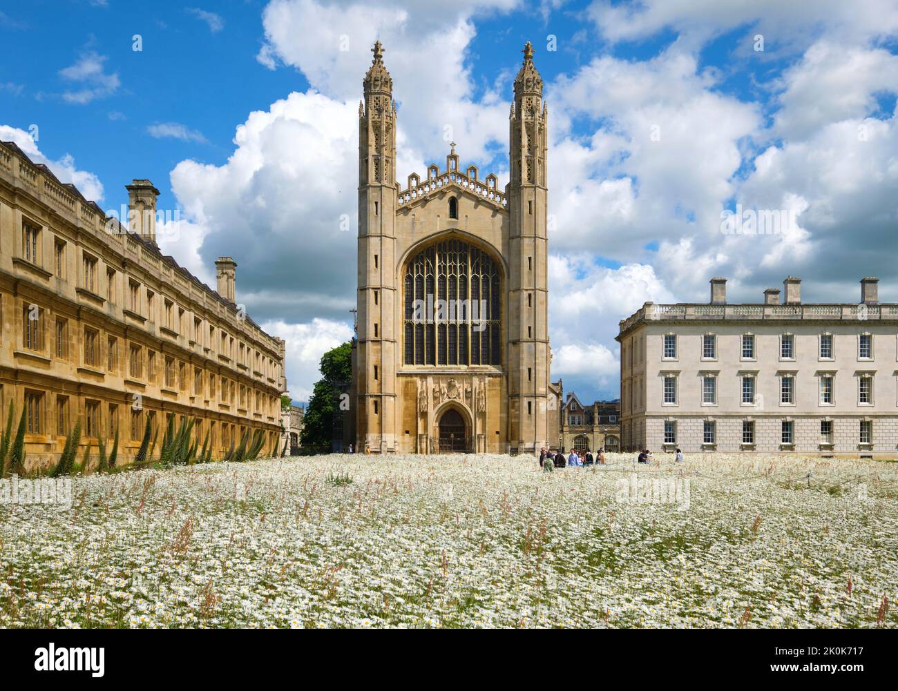 The tall, looming, front stone entrance of the Gothic style King's ...