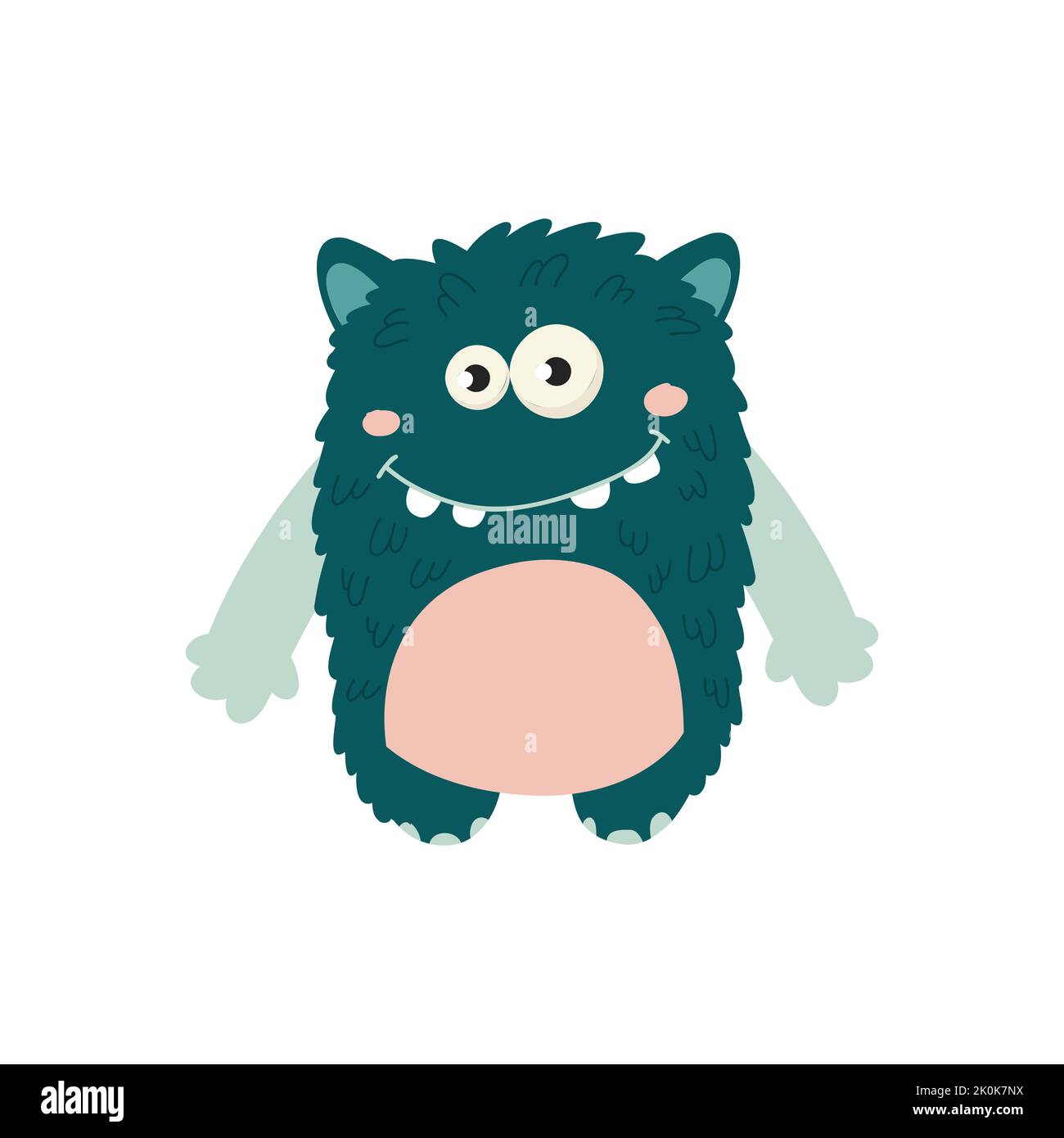 Monster print. Cartoon character design for fashion fabrics, textile ...