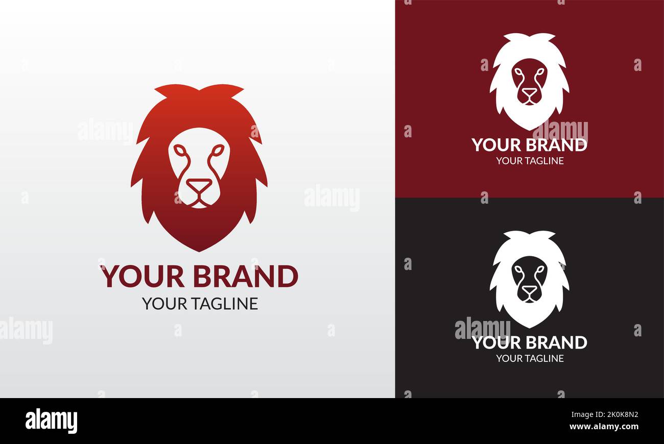 A lion logo design for corporate business Stock Vector Image & Art - Alamy