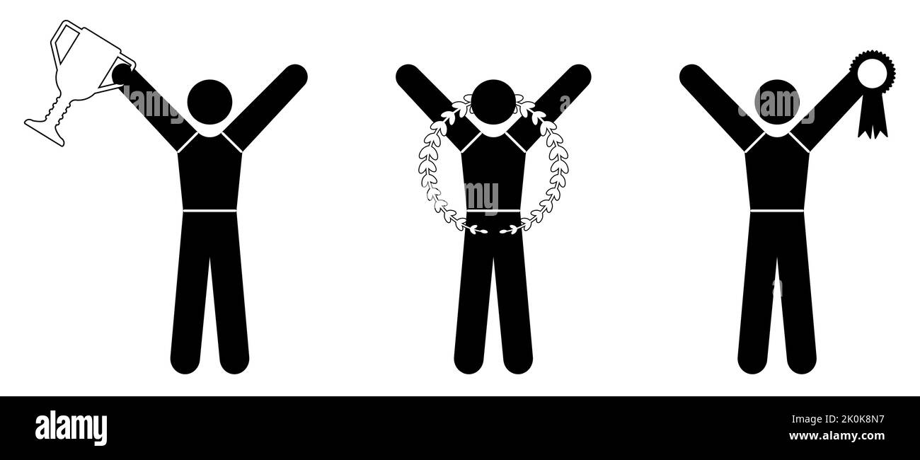 Winning trophy vector vectors hi-res stock photography and images - Alamy