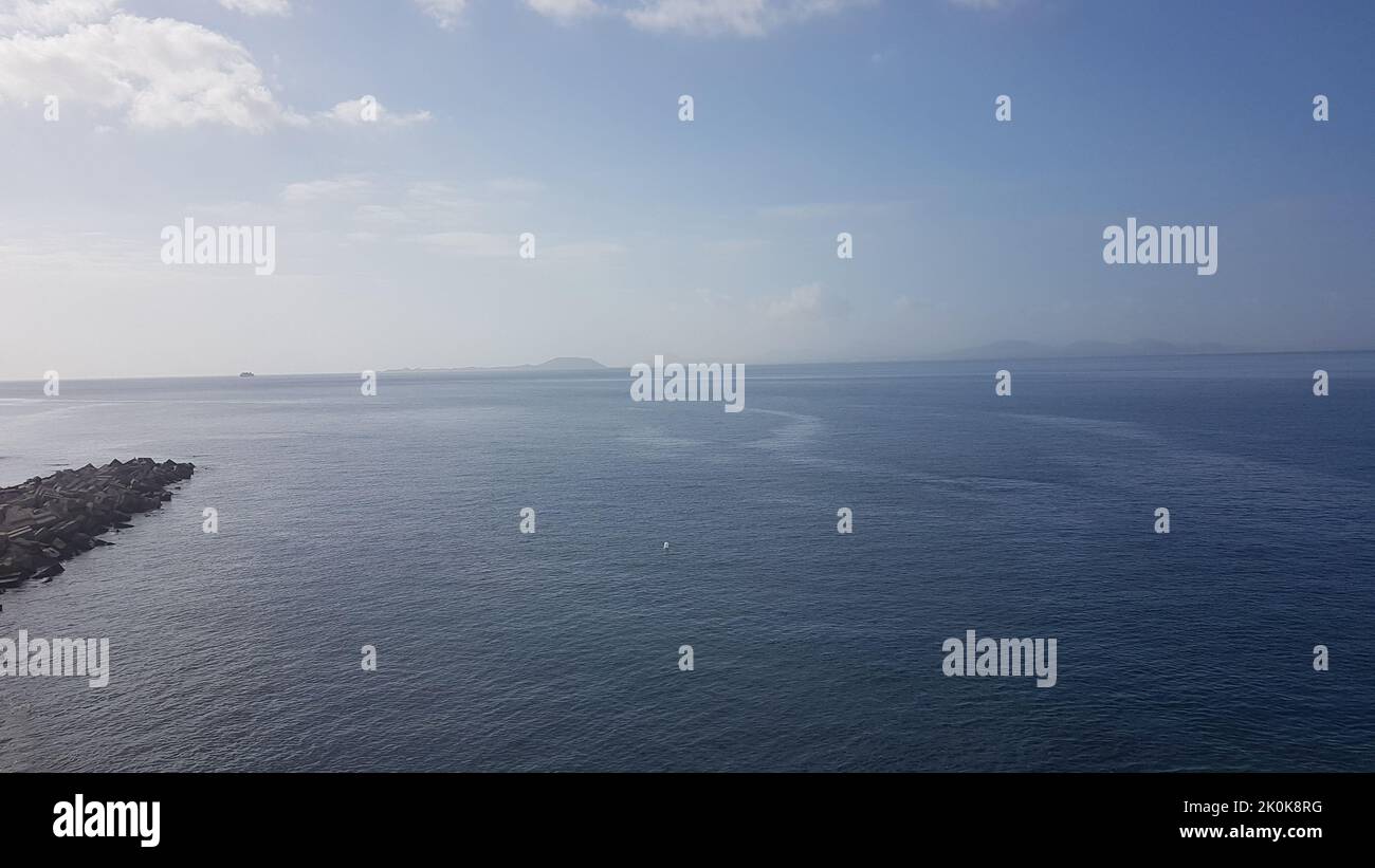 an aerial view of the ocean Stock Photo - Alamy