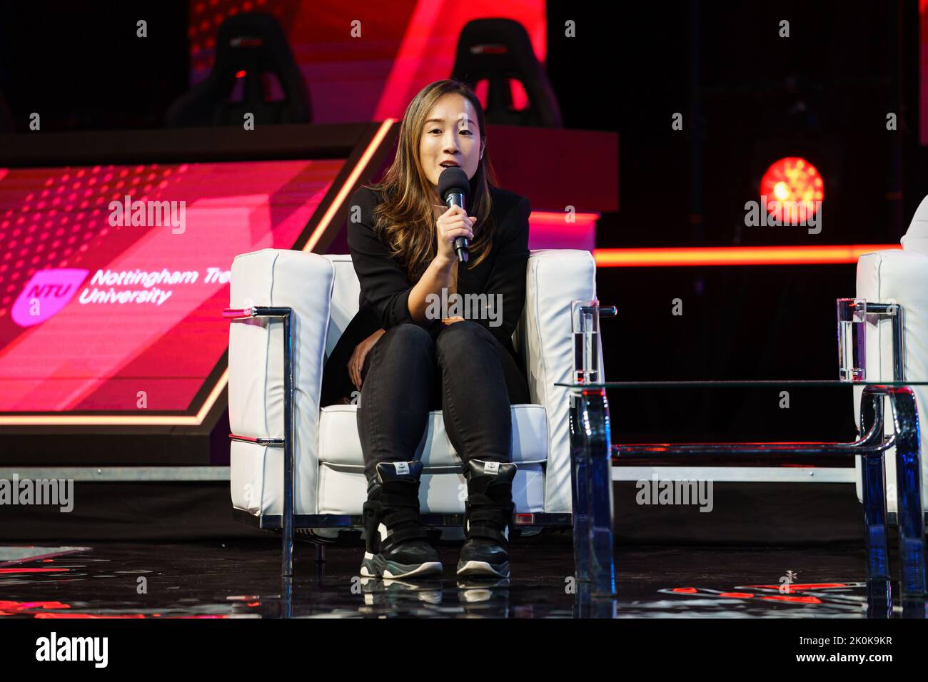 Panel discussion with Victoria Cheng, CEO of Maincard Games speaks at ...