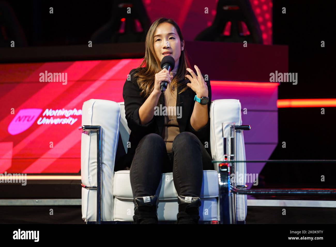 Panel discussion with Victoria Cheng, CEO of Maincard Games speaks at ...
