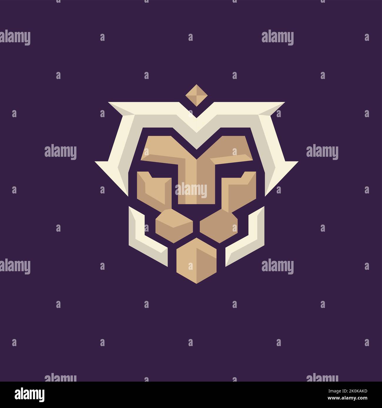 a lion head with the letter M Stock Vector Image & Art - Alamy