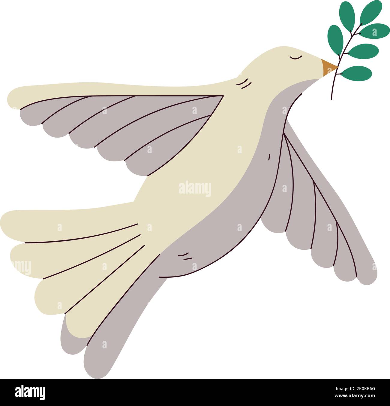 peace dove with branch Stock Vector Image & Art - Alamy