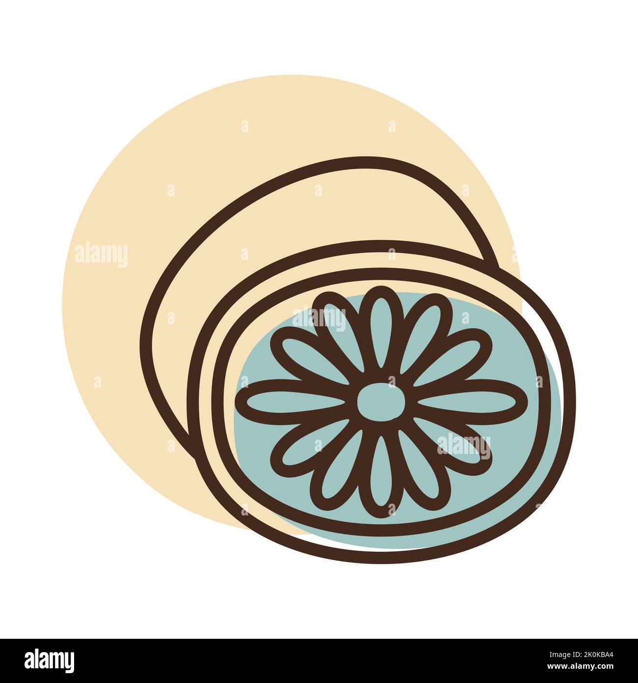 Kiwi vector isolated icon. Graph symbol for food and drinks web site ...