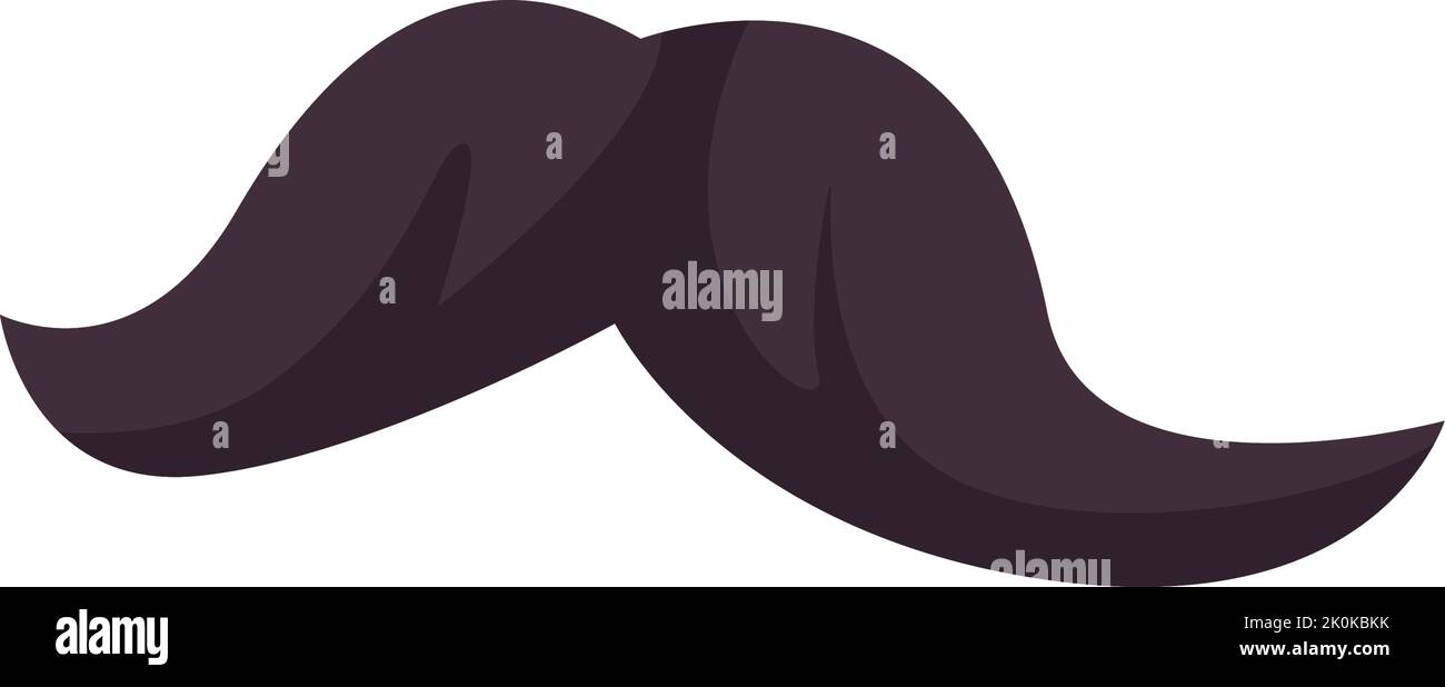flat black moustache Stock Vector Image & Art - Alamy