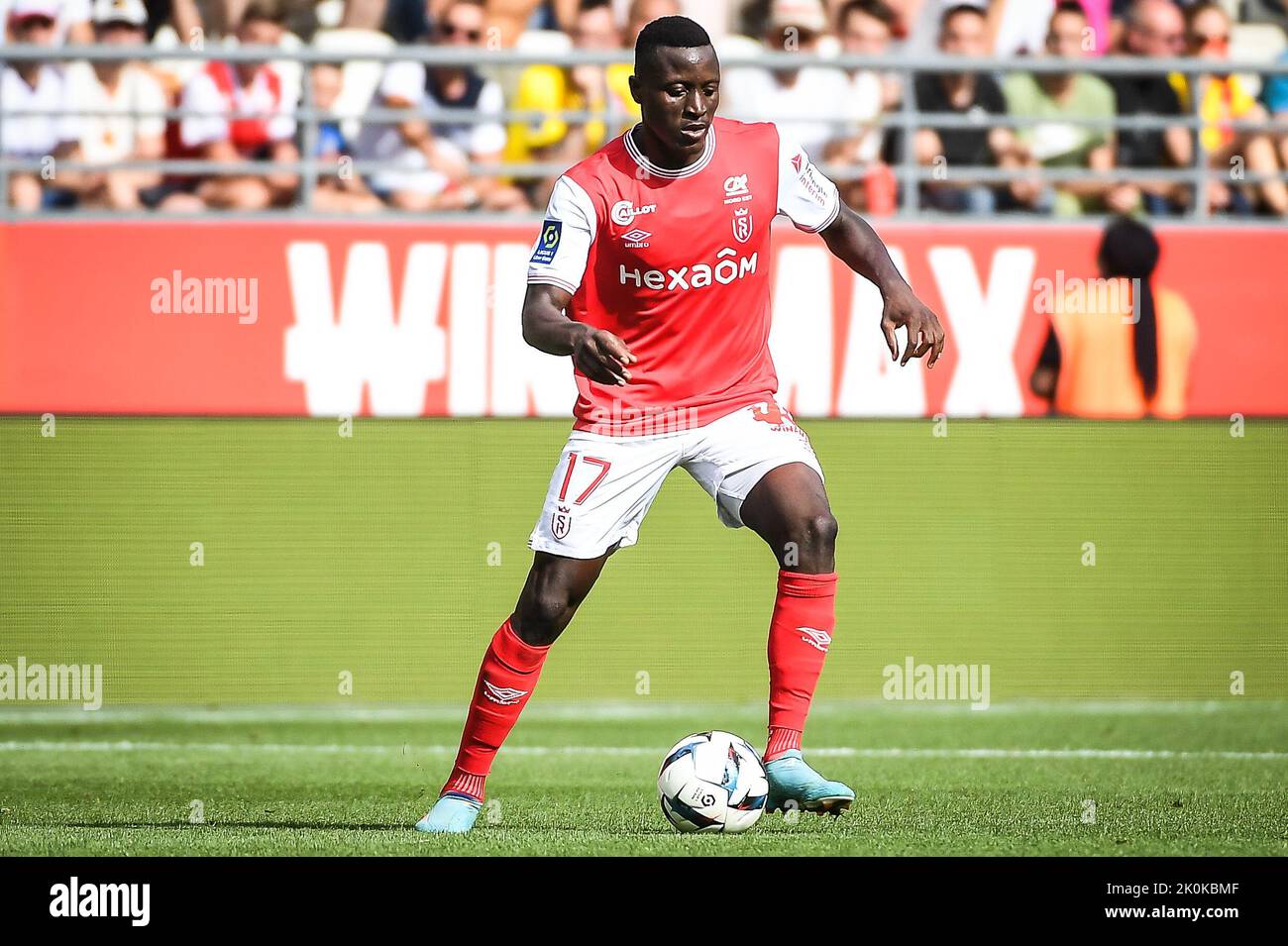 Dion LOPY of Reims during the French championship Ligue 1 football ...
