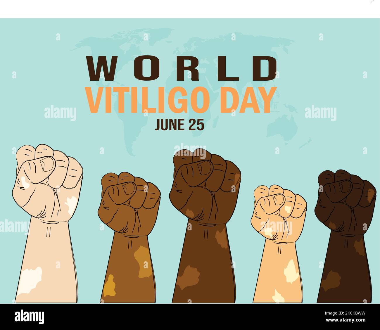A template of fists with patches in the theme of the international ...