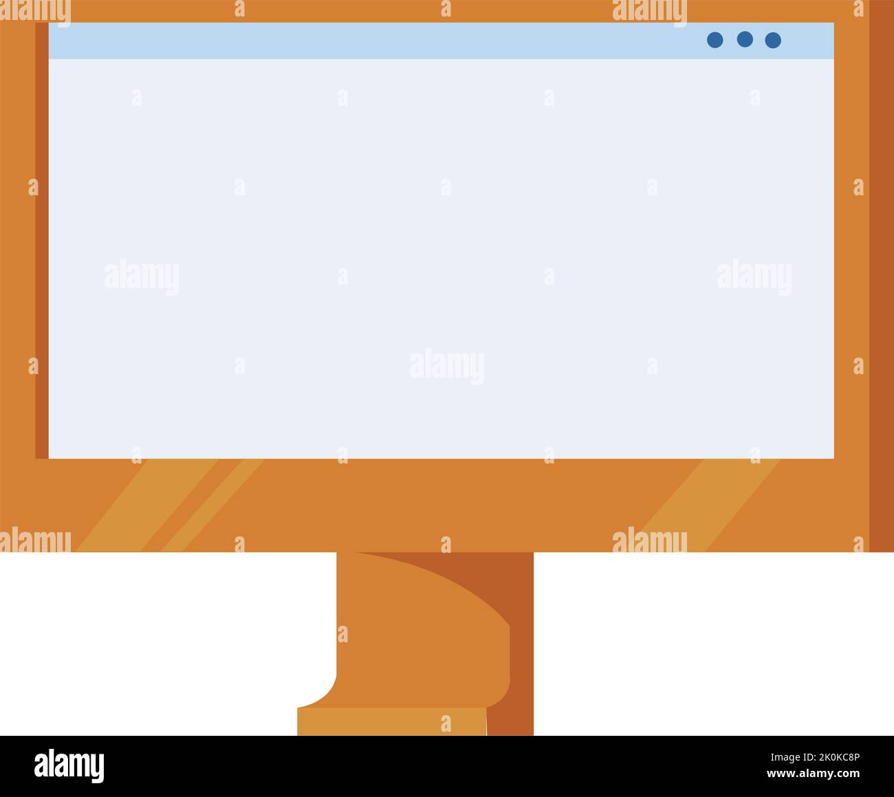 orange pc monitor Stock Vector Image & Art - Alamy