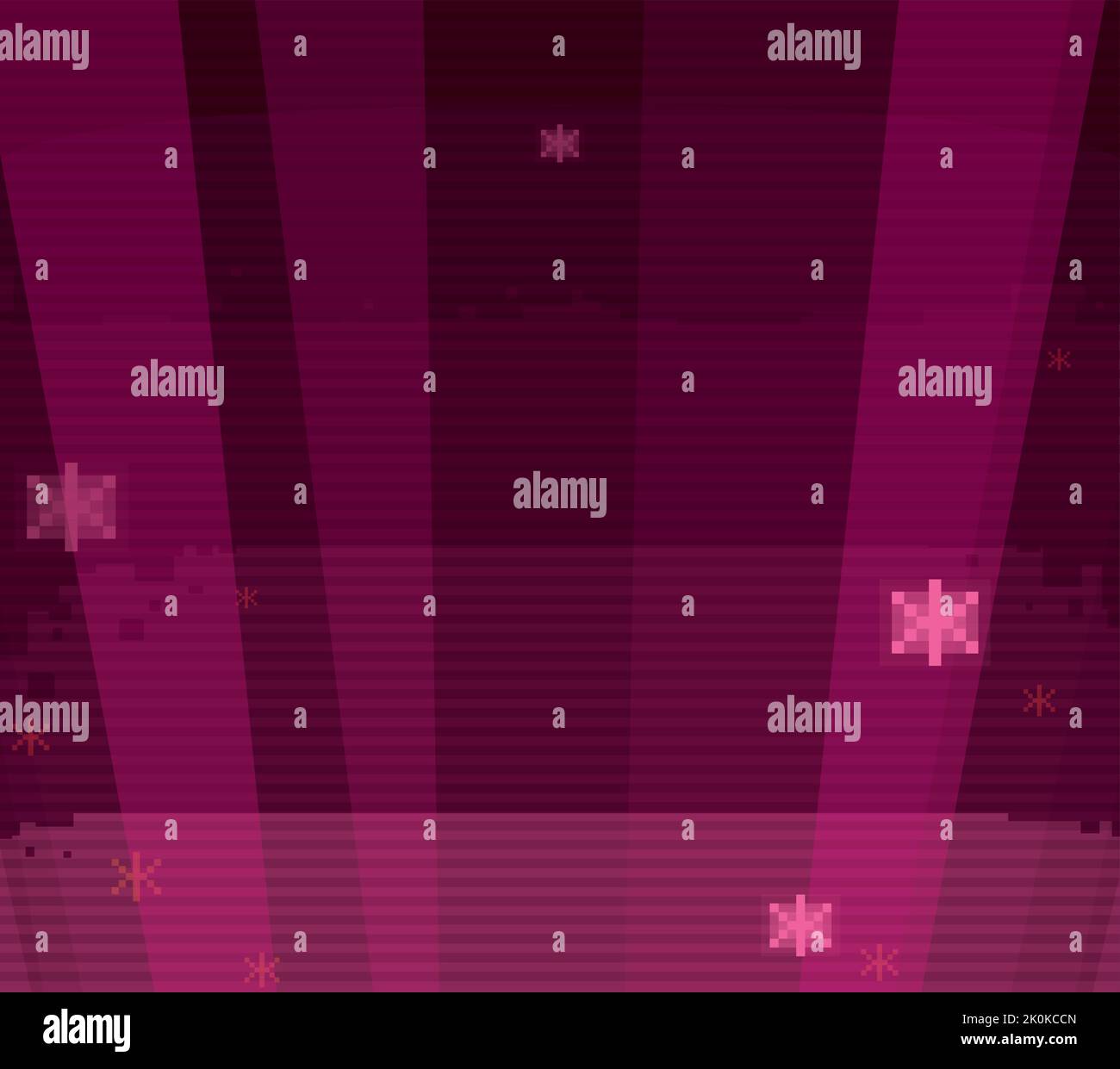 Retro template with scan lines and fuchsia color decorated with ...
