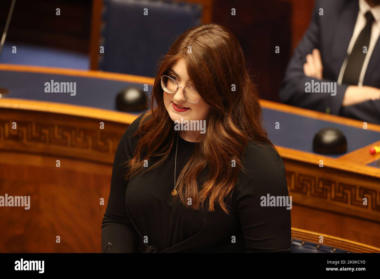 Connie Egan giving a tribute in the Northern Ireland Assembly Chamber ...