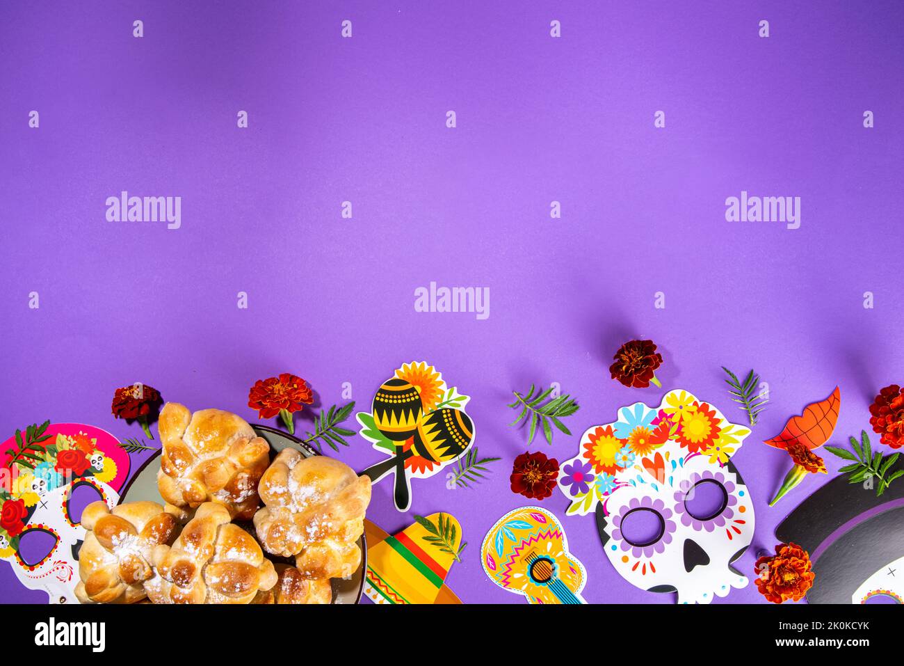 Spanish Mexican traditional holiday, autumn festival Day of the Dead ...
