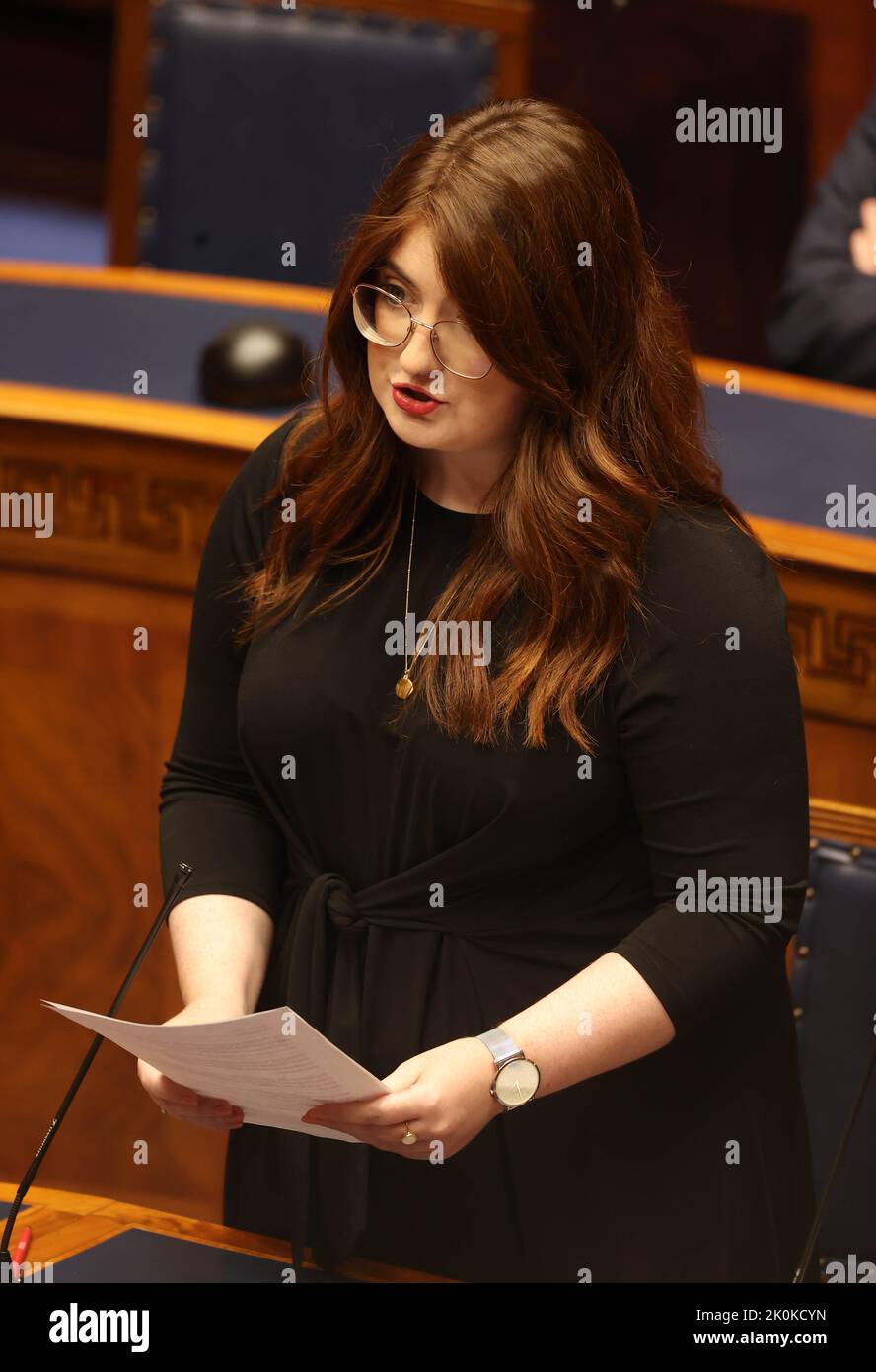Connie Egan giving a tribute in the Northern Ireland Assembly Chamber ...