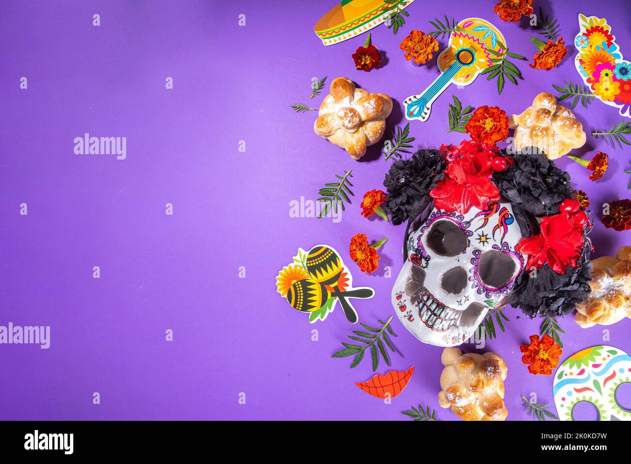 Spanish Mexican traditional holiday, autumn festival Day of the Dead ...
